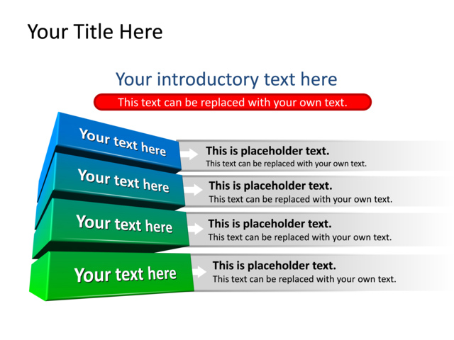 PowerPoint Slide - Block Diagram - 3D - 4 Blocks - blue - TG517 ... PowerPoint Slide - Block Diagram - 3D - 4 Blocks - blue - TG517 ...