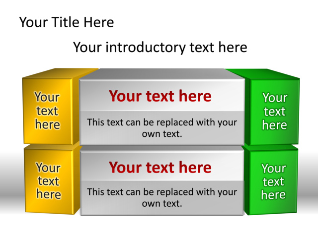 PowerPoint Slide - Block Diagram - 3D - 2 Blocks - green - TG560 ... PowerPoint Slide - Block Diagram - 3D - 2 Blocks - green - TG560 ...