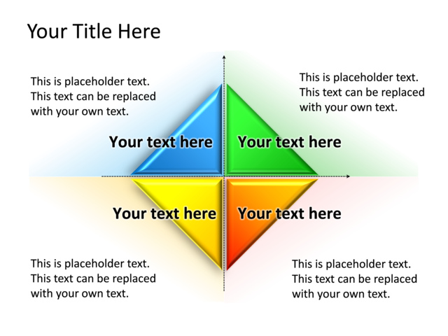 PowerPoint Slide - Diagram Quadrant - Multicolor - 4 Quadrants - TG267 | CrystalGraphics.com